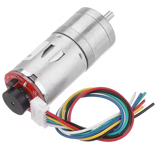 Motorreductor 12V 100RPM. Con encoder | Didácticas Electrónicas I+D